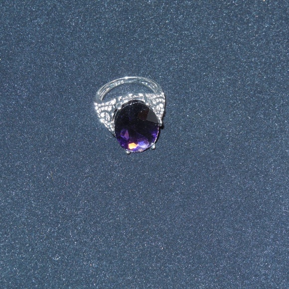 ROJ | Jewelry | 8ct Amethyst 925 Sterling Silver Ring | Poshmark